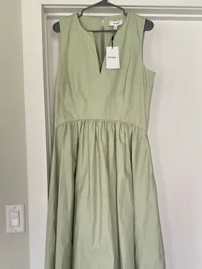 Reiss | Dresses | Reiss Midi Garden Dress With Ribbing | Poshmark